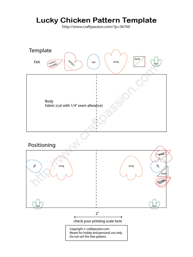 Chicken Template | PDF