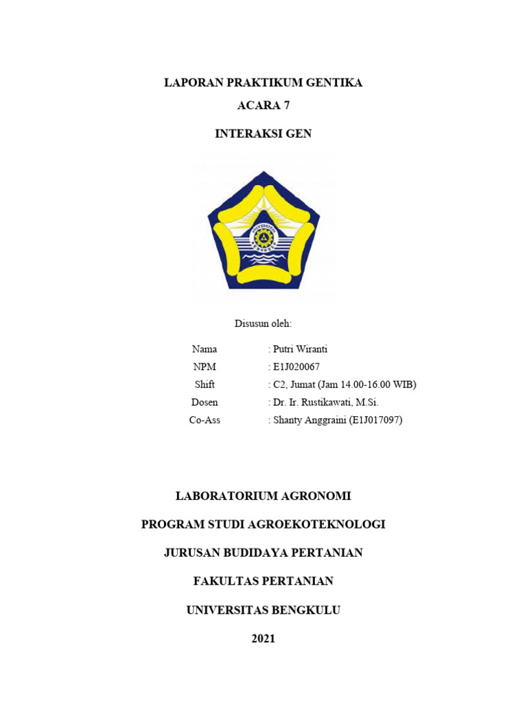 Interaksi Gen dalam Praktikum Genetika | PDF | Sains & Matematika