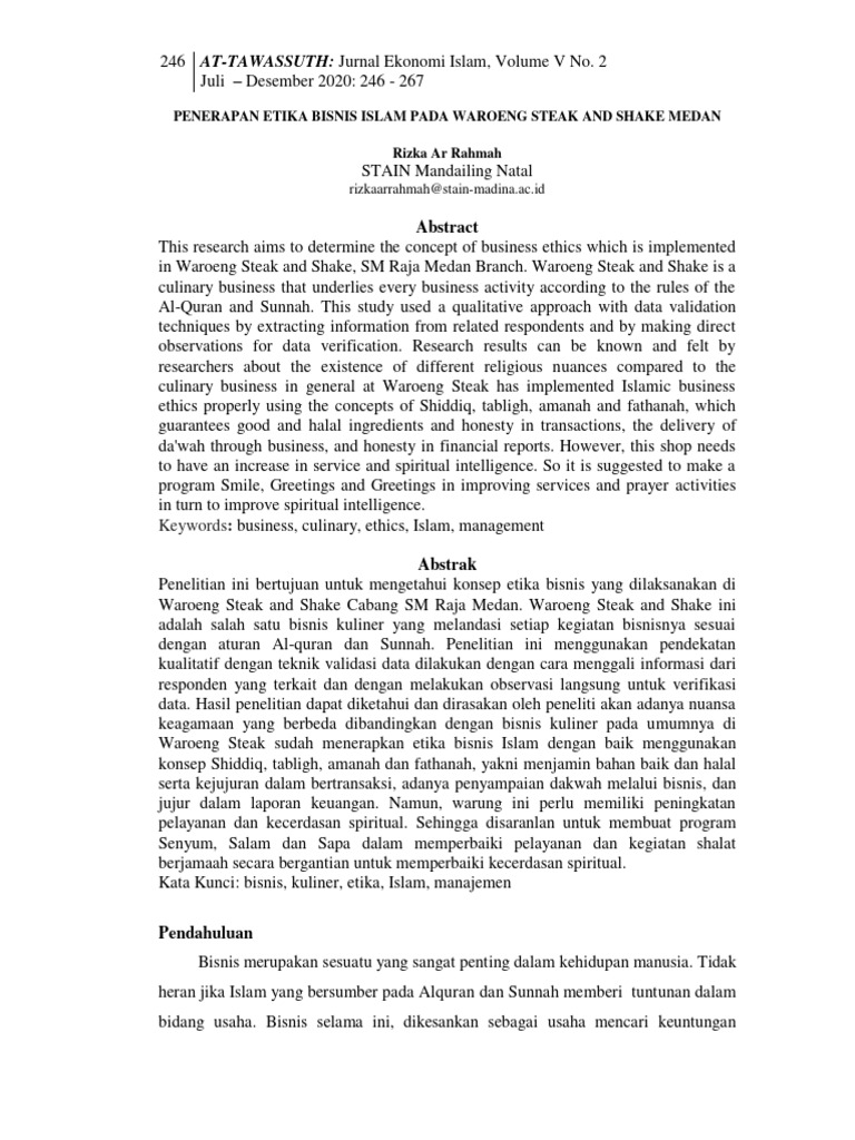 Waroeng Steak and Shake | PDF