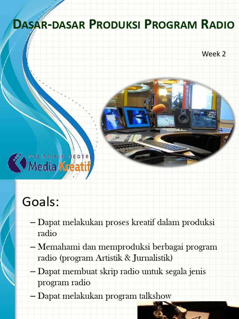 Dasar Produksi Program Radio | PDF | Perjalanan | Seni