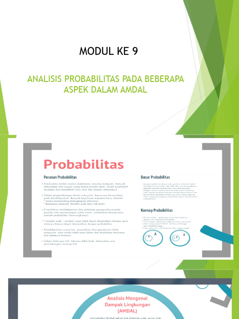 Modul 9 Analisis Probabilitas Pada Beberapa Aspek Dalam Amdal | PDF | Komputer