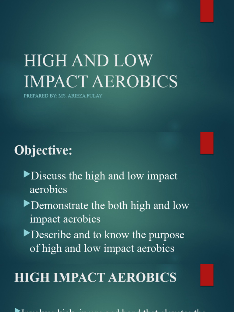 High and Low Impact Aerobics Guide | PDF | Aerobic Exercise | Physical ...