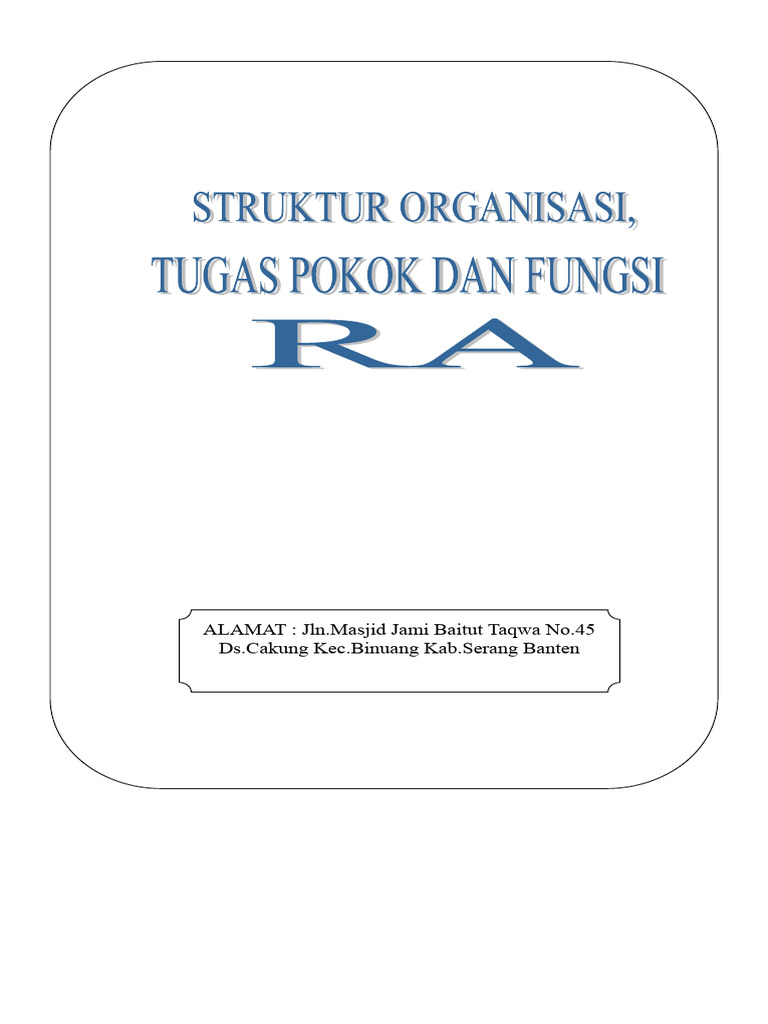 Tupoksi Staff Ra | PDF