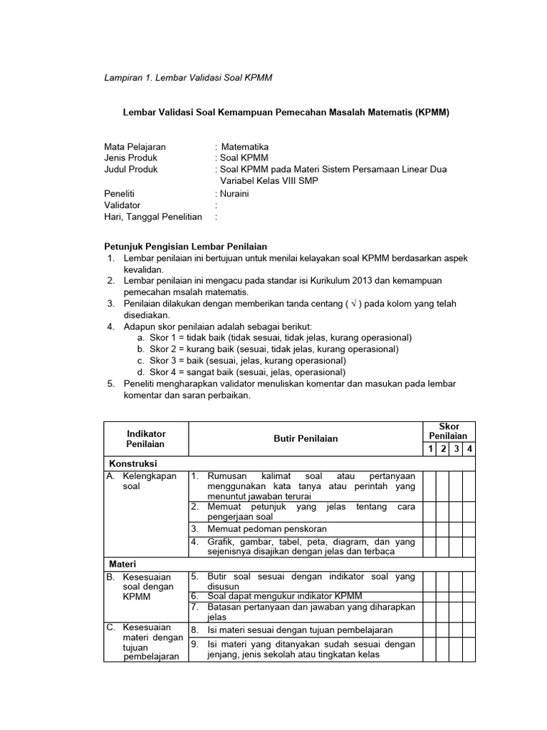 Lampiran 1,2,3,4 | PDF