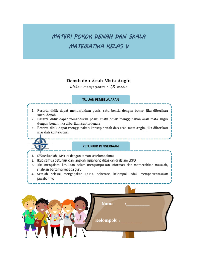 Denah & Arah Mata Angin Kelas V | PDF