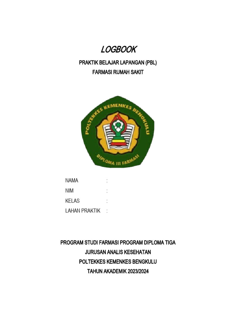LOGBOOK PBL Farmasi Rumah Sakit | PDF