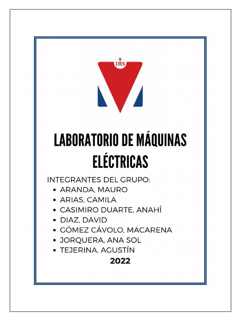 LABORATORIOS DE MÁQUINAS ELÉCTRICAS | PDF | Fuente de alimentación | Corriente eléctrica