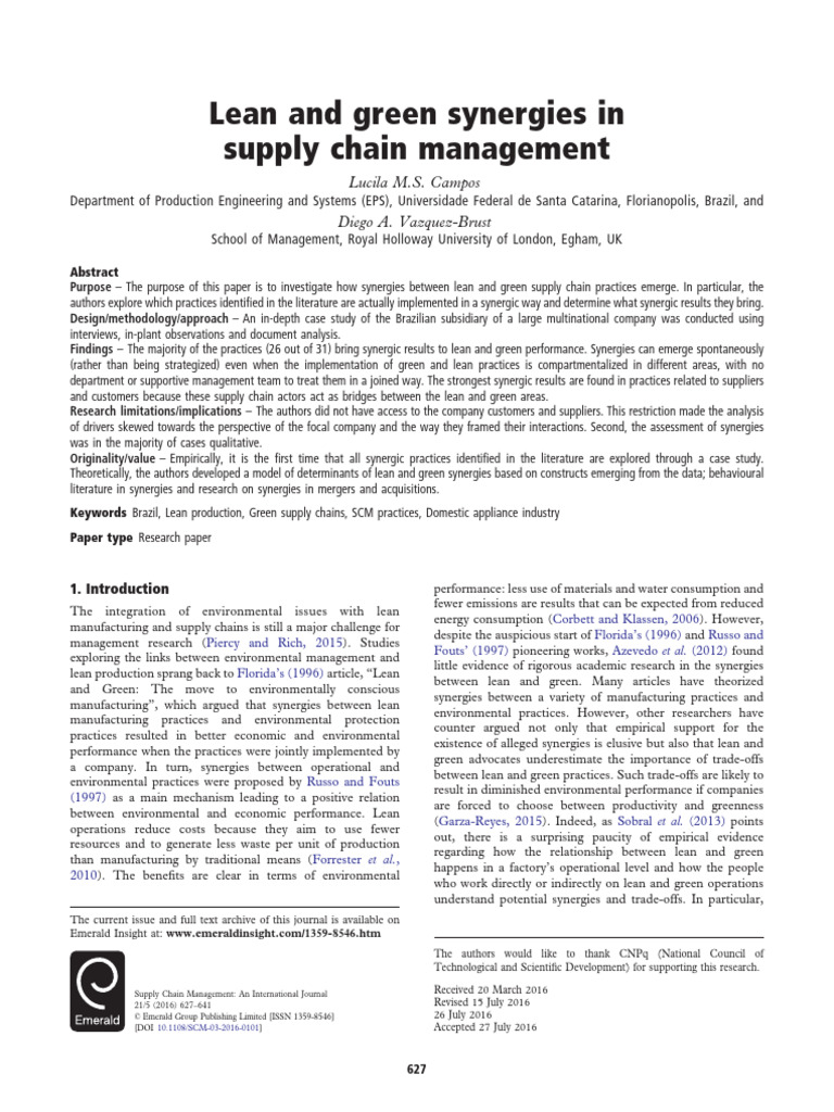 10 1108 - SCM 03 2016 0101 | PDF | Lean Manufacturing | Supply Chain
