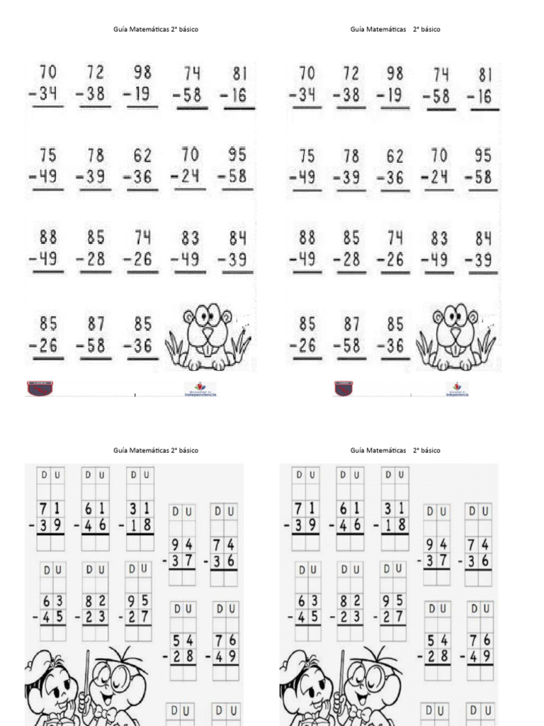 Guia Restas Con Reserva 2 Basico | PDF