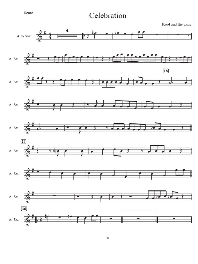 Tequila Sheet Music for Alto Sax | PDF