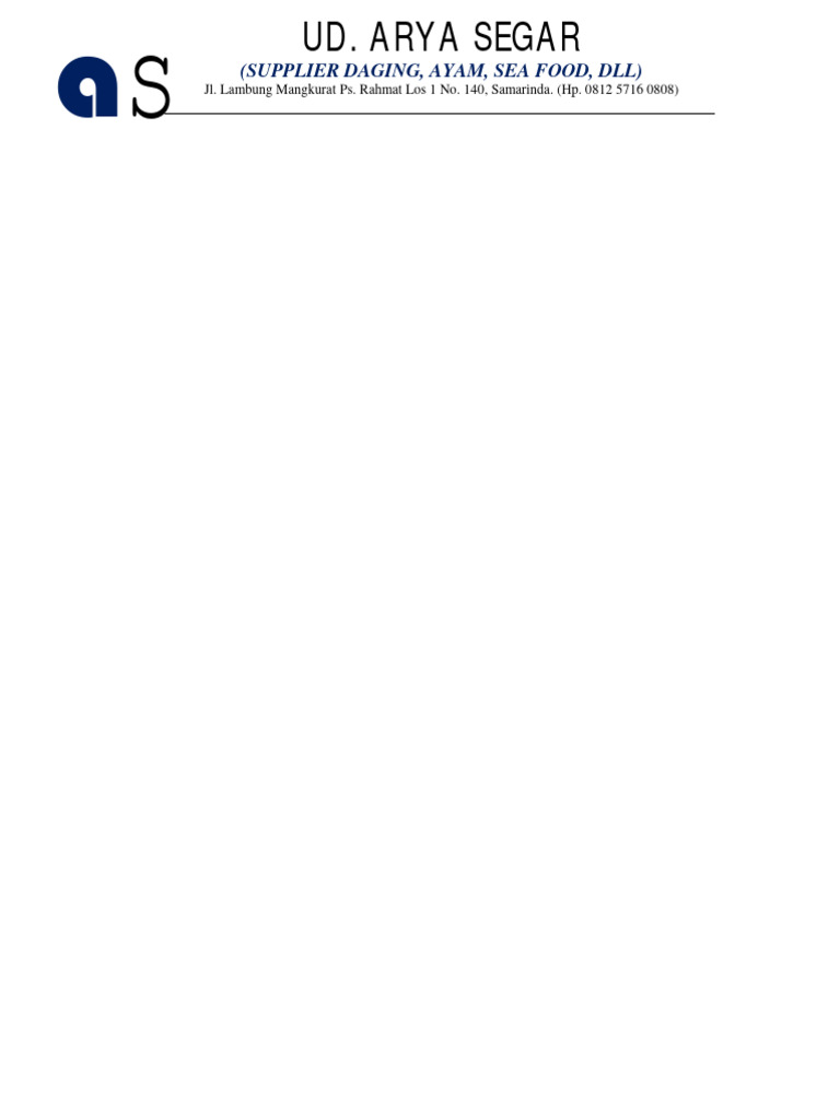 Kop Surat Ud Arya | PDF