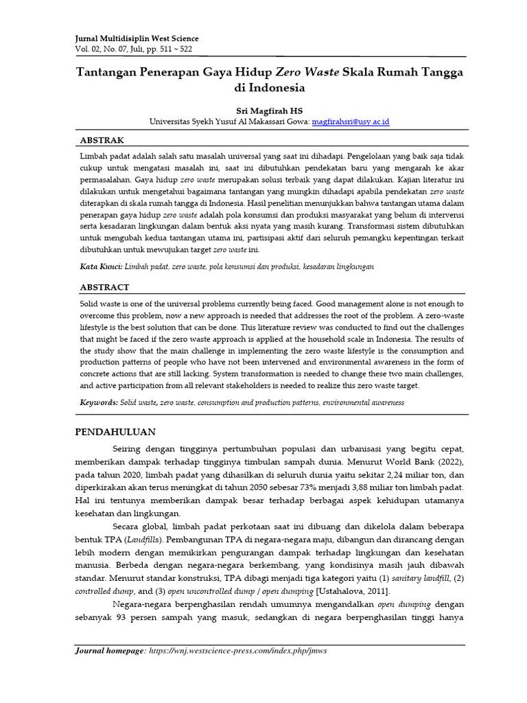 2.+WSN MT Sri+Magfirah+HS | PDF | Sains & Matematika