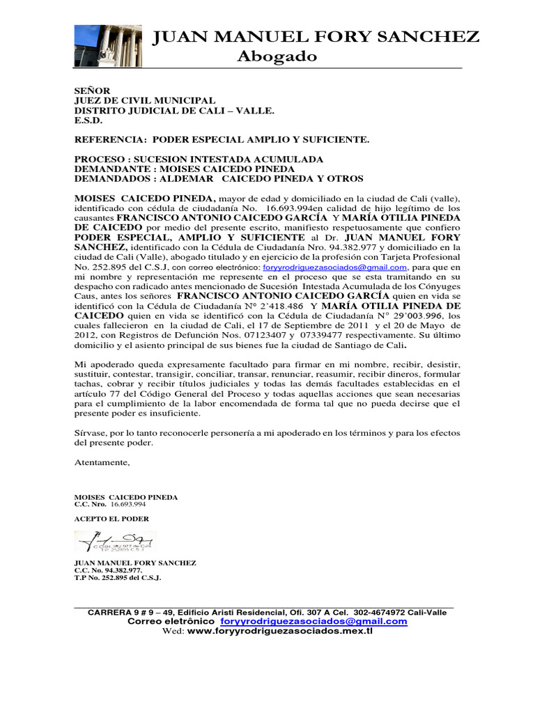 Poder Sucesion | PDF | Justicia | Crimen y violencia