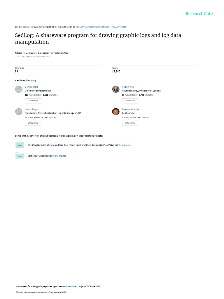 SedLog A Shareware Program For Drawing Graphic Log | PDF | Java ...