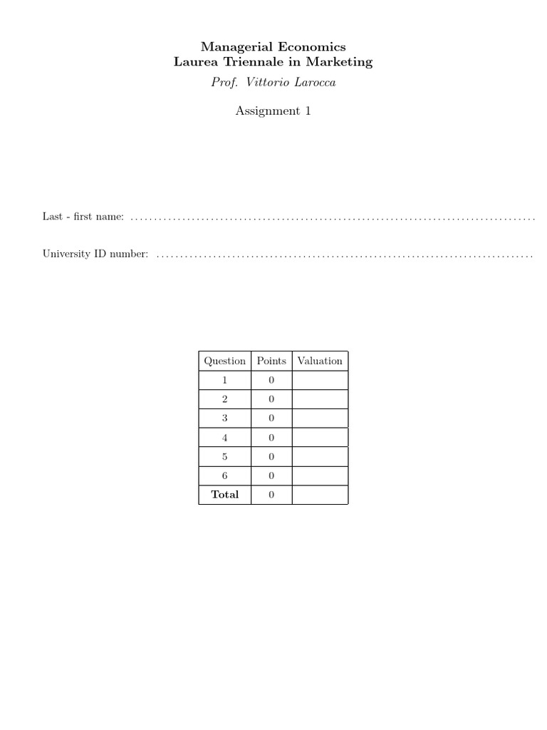 Assignment 1 Task | PDF | Production Function | Trade Assignment 1 Task | PDF | Production Function | Trade