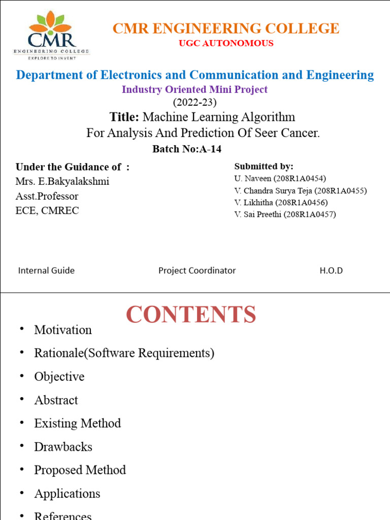 A-14 Mini Project Abstract | PDF | Medical Diagnosis | Machine Learning