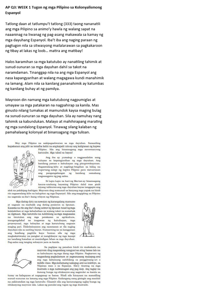 Ap Q3 Week 1 Lecture | PDF