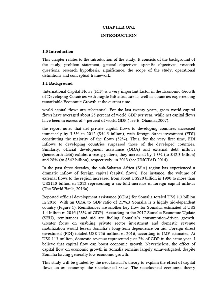 Chapter one master dissertation | PDF | Foreign Direct Investment ...