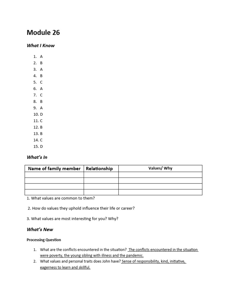 Module 26 | PDF | Autonomy | Self Esteem