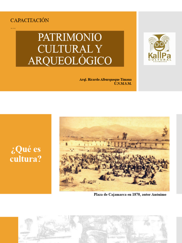 Patrimonio Cultural y Arqueológico | Descargar gratis PDF | Patrimonio cultural | Perú