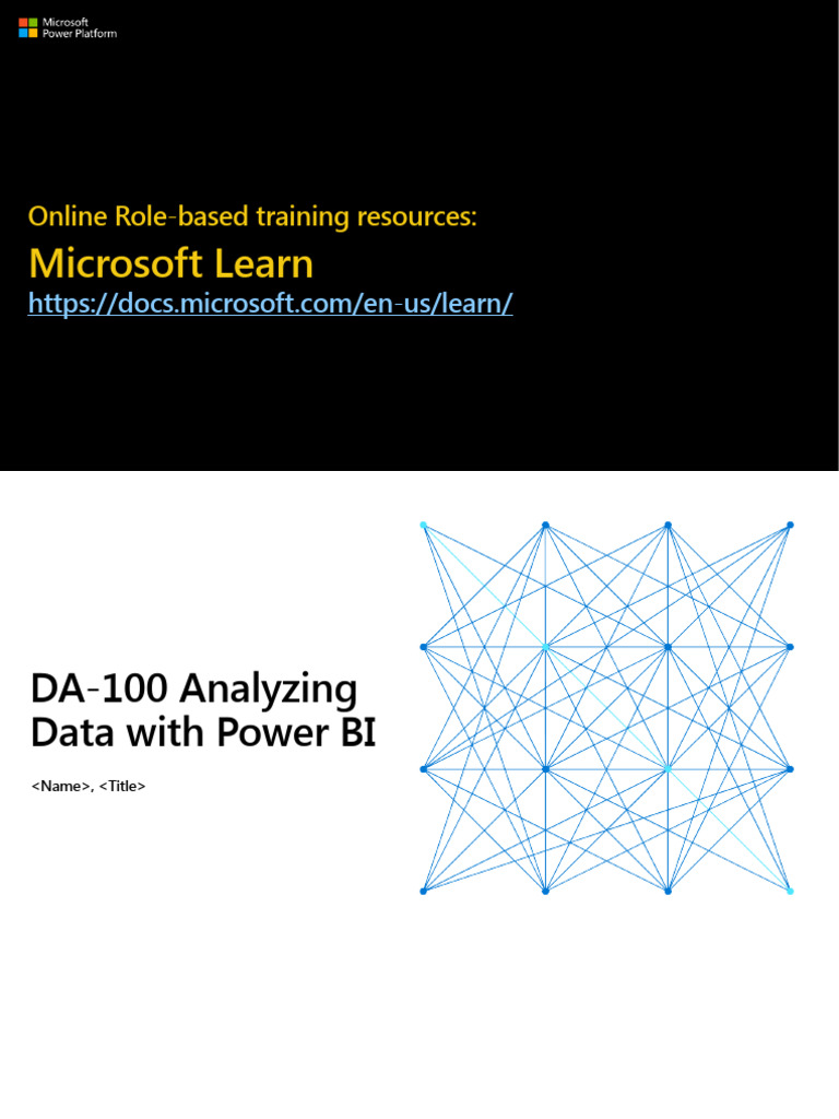 DA-100 Mod6-ENU-PowerPoint | PDF | Metadata | Data