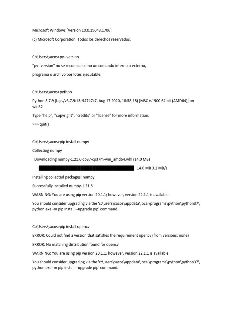 Librerias Python | Download Free PDF | Microsoft Software | Microsoft