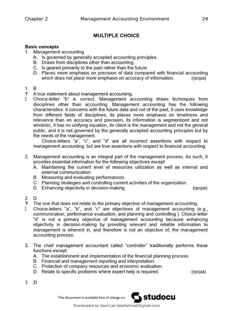 Chap 2 Management Accounting Agamata | PDF | Accounting | Management ...
