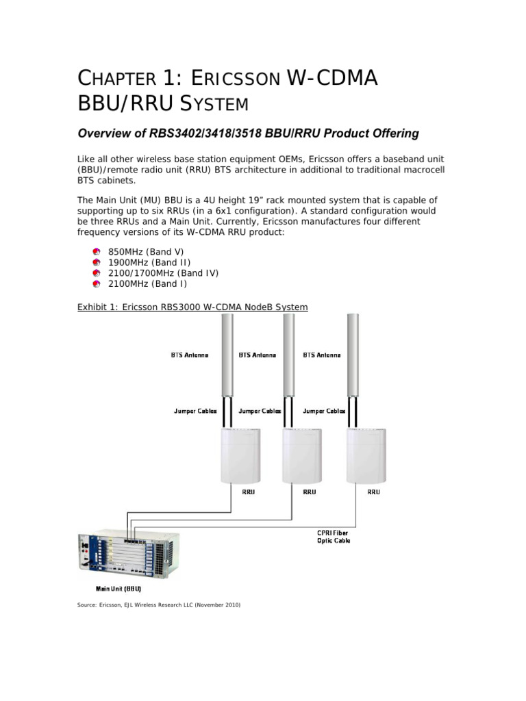Rru Bru Ericsson | PDF