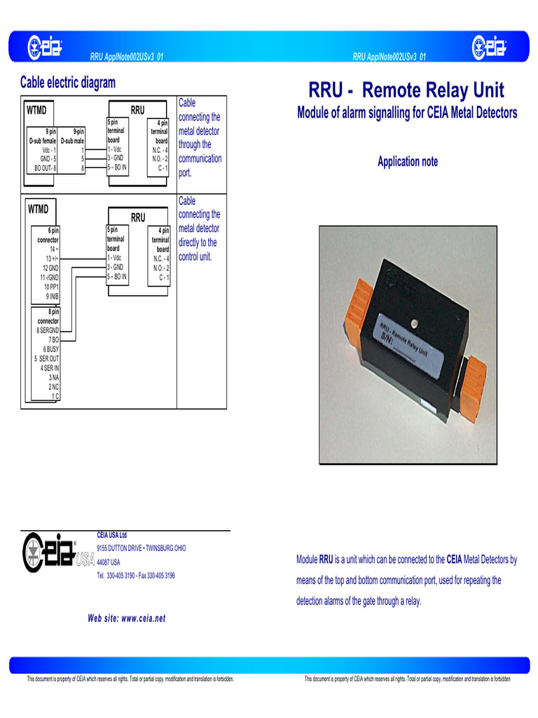 RRU !remote Relay Unit | PDF | Electrical Connector | Electricity