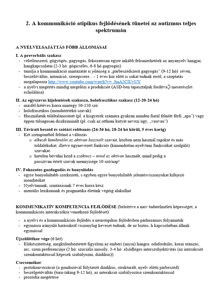 Kommunikáció-fejlesztése-ASD_2_tétel | PDF