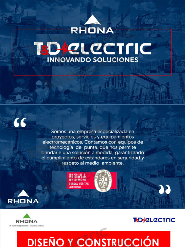 T&D Electric - Diseño y Construcción de Transformadores de Potencia ...