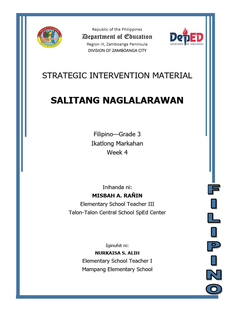 Salitang Naglalarawan - Filipino 3 - Misba A. Ranin | PDF