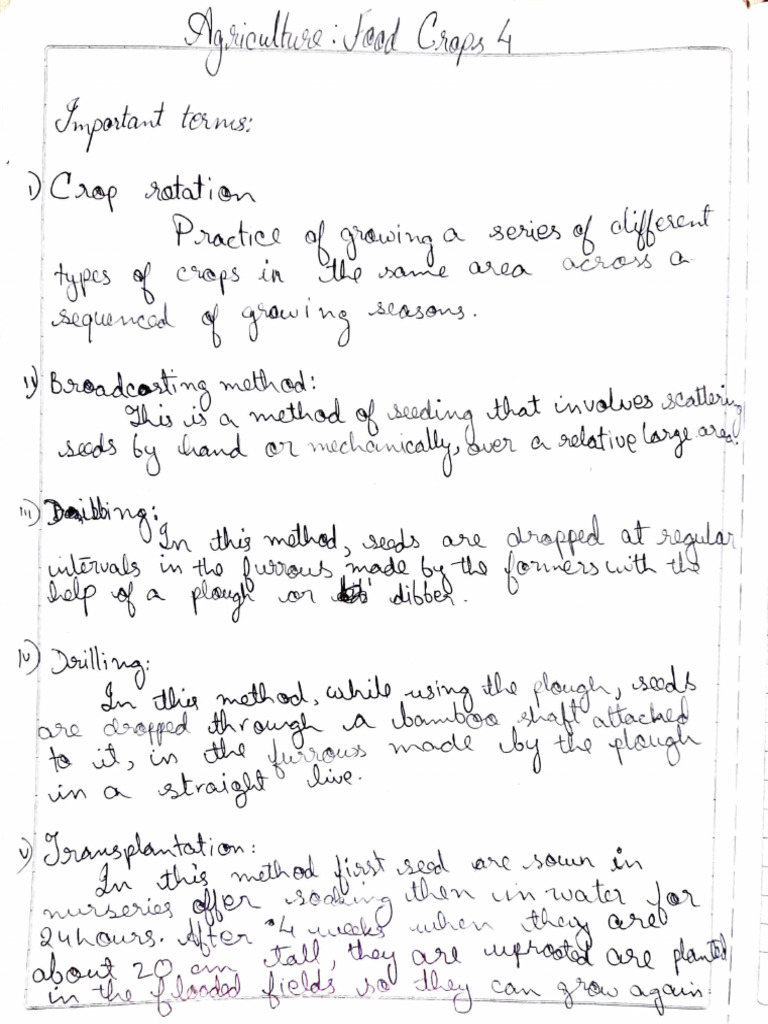 Agriculture-Debanjan Datta Class 10 C Roll No. 3 | PDF