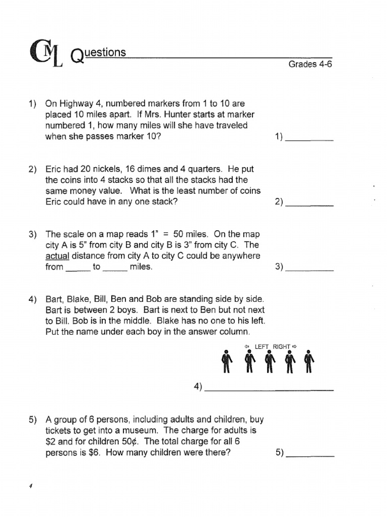 3rd GRade CML Questions Spring | PDF