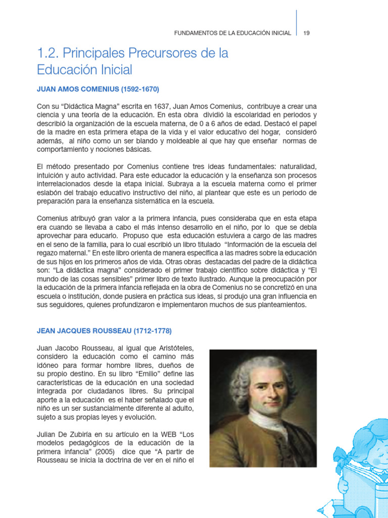 Precursores de la Educación Inicial | PDF | Educación de la primera ...