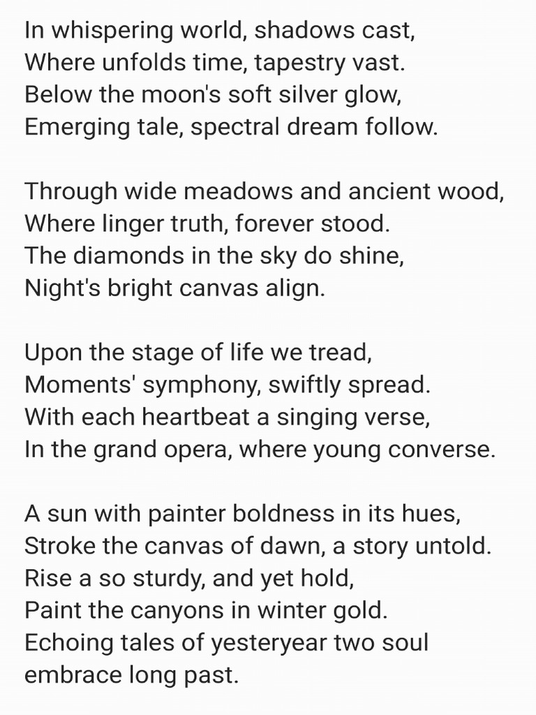 Random Short Poem | PDF