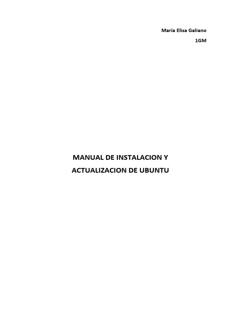 Manual Instalacion - Ubuntu | PDF