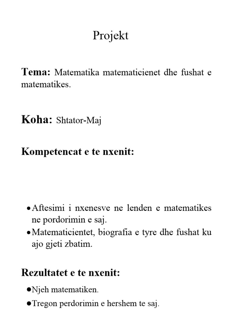 Projekt Matematik 2 | PDF