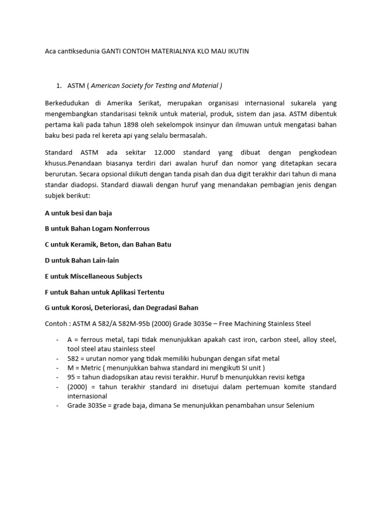 Material Teknik Example | PDF