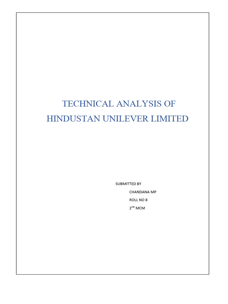 Hul New | PDF | Moving Average | Technical Analysis