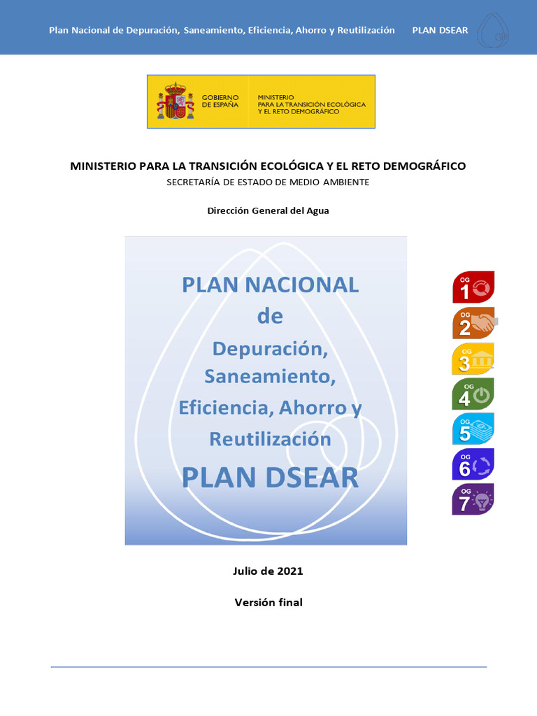 Plan Dsear Final Tcm30-529674 | PDF | Saneamiento | Agua