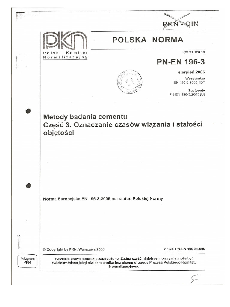 PN en 196-3 | PDF