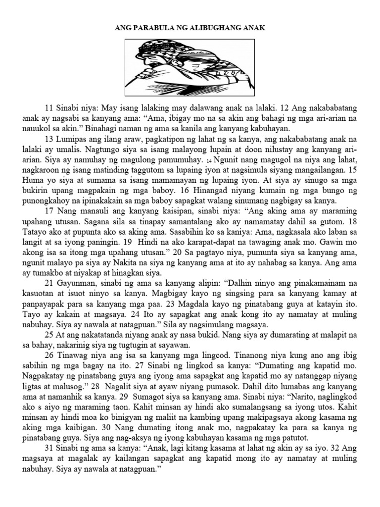 Ang Parabula NG Alibughang Anak | PDF