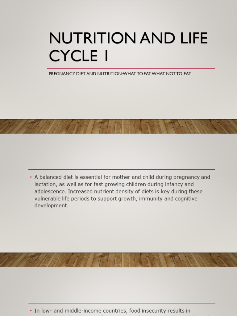 Nutrition and Life Cycle 1 | PDF | Fat | Dietary Supplements