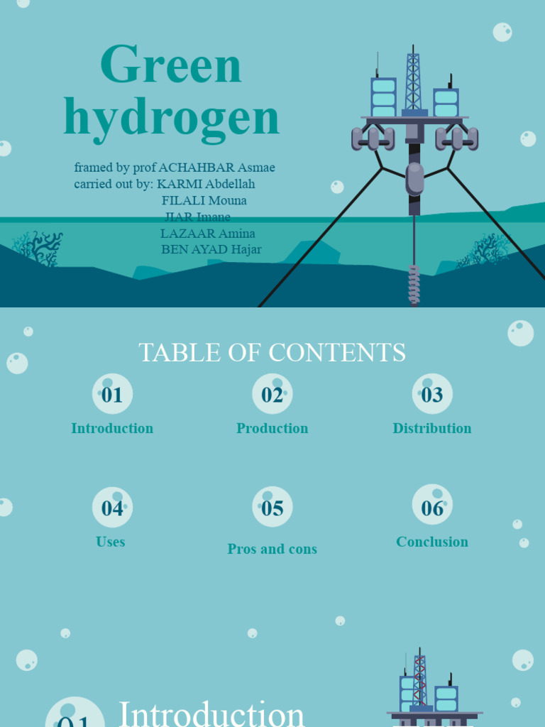 Presentation PPT Green Hydrogen | PDF