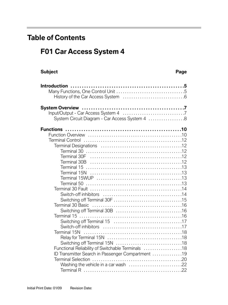 03.4 - F01 Car Access System 4 | PDF | Electrical Connector | Remote ... 03.4 - F01 Car Access System 4 | PDF | Electrical Connector | Remote ...