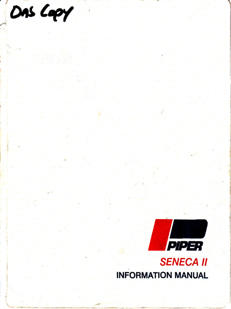 PA-34-200T Seneca II (34-757000 To 34-7670371) POH | PDF | Turbocharger ...