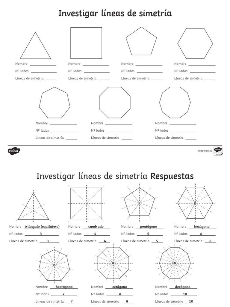 Investigar Lineas de Simetria | PDF