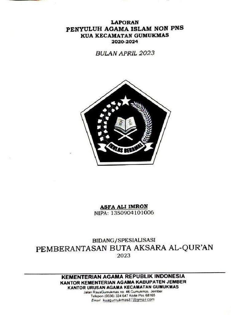 Asfa Ali Imron - April | PDF