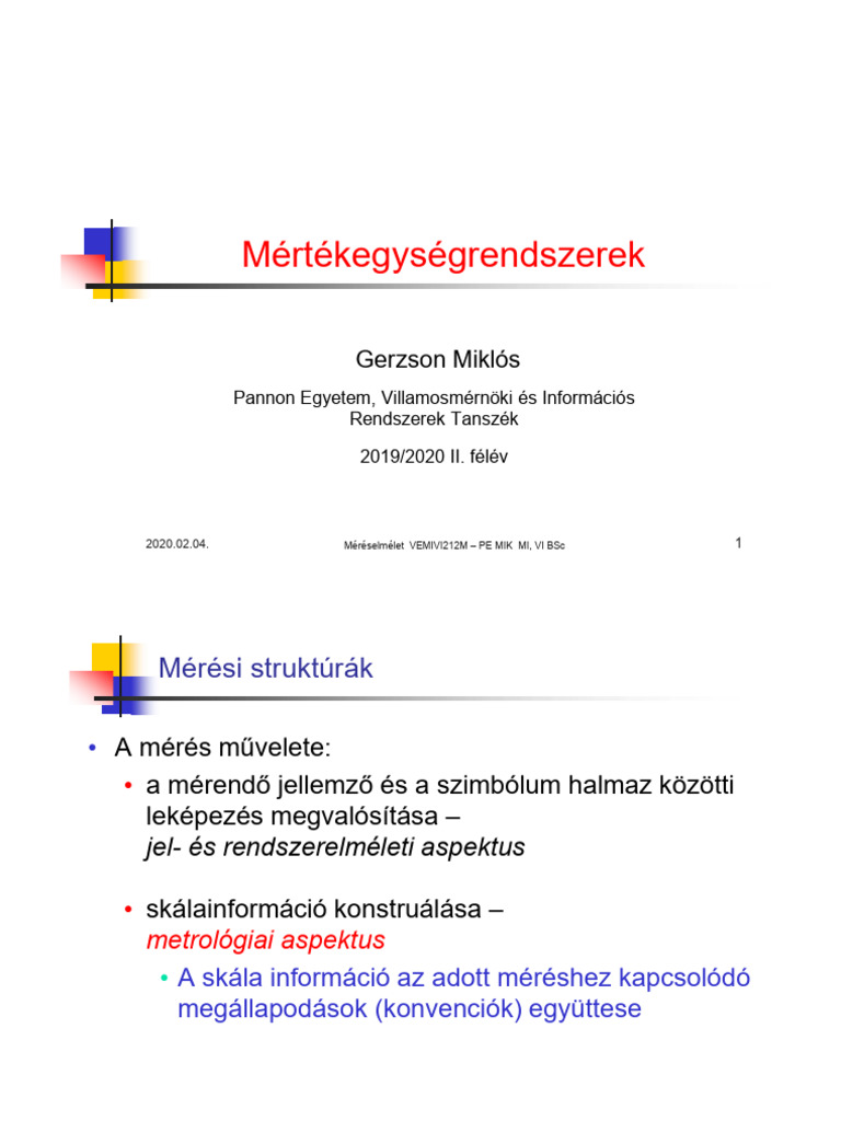 5 SI Rendszer MeB | PDF